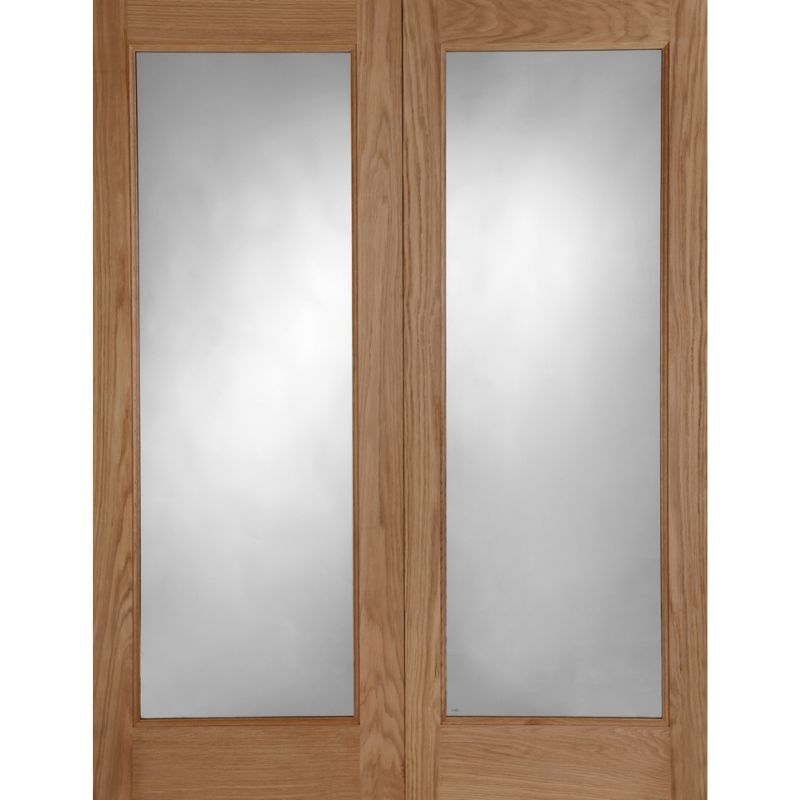 Pattern 20 Rebated Pair Oak External French Door – Interior Doors