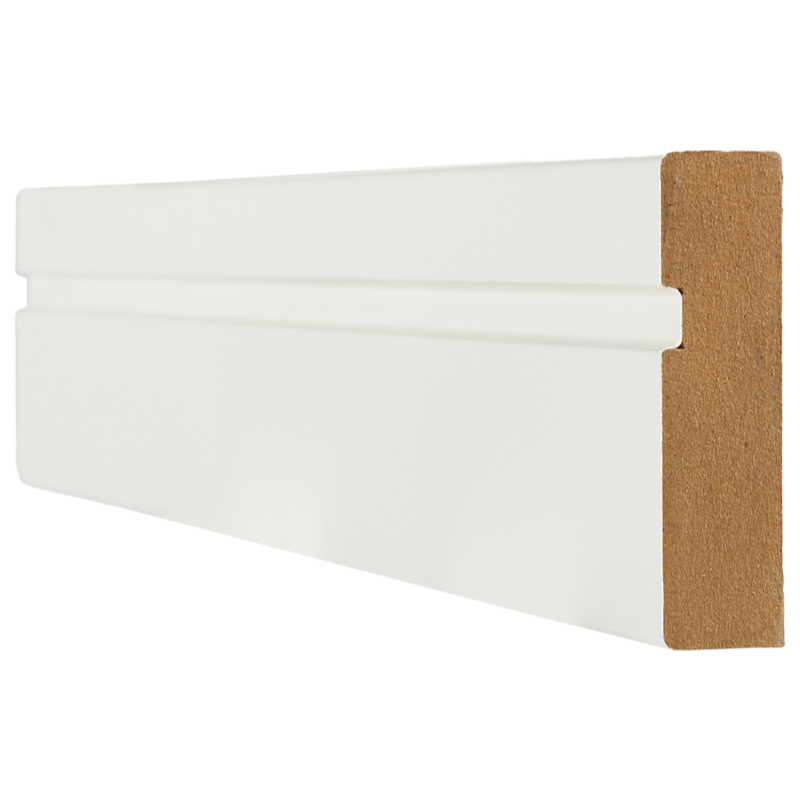 18X70 White Wrapped Single Groove Architrave – Interior Doors