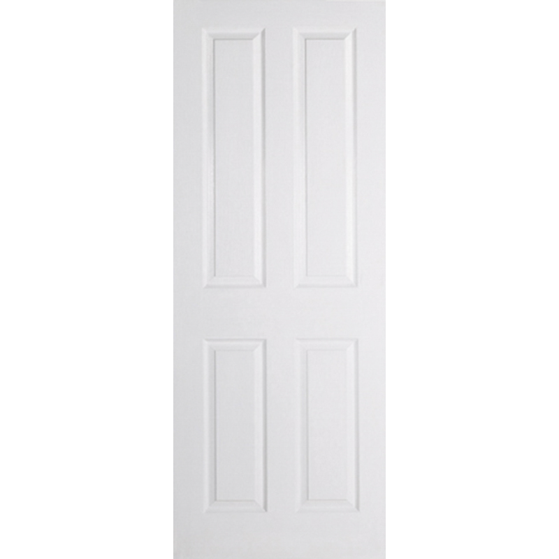 Textured 4 Panel Square Top | White Moulded – Interior Doors